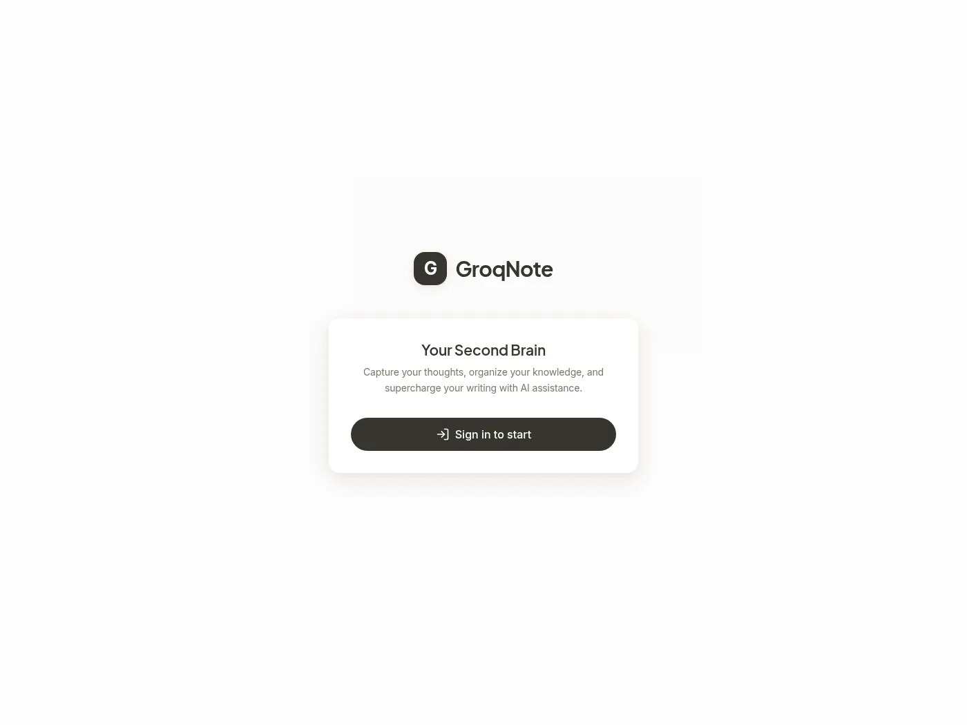 GroqNote AI Workspace