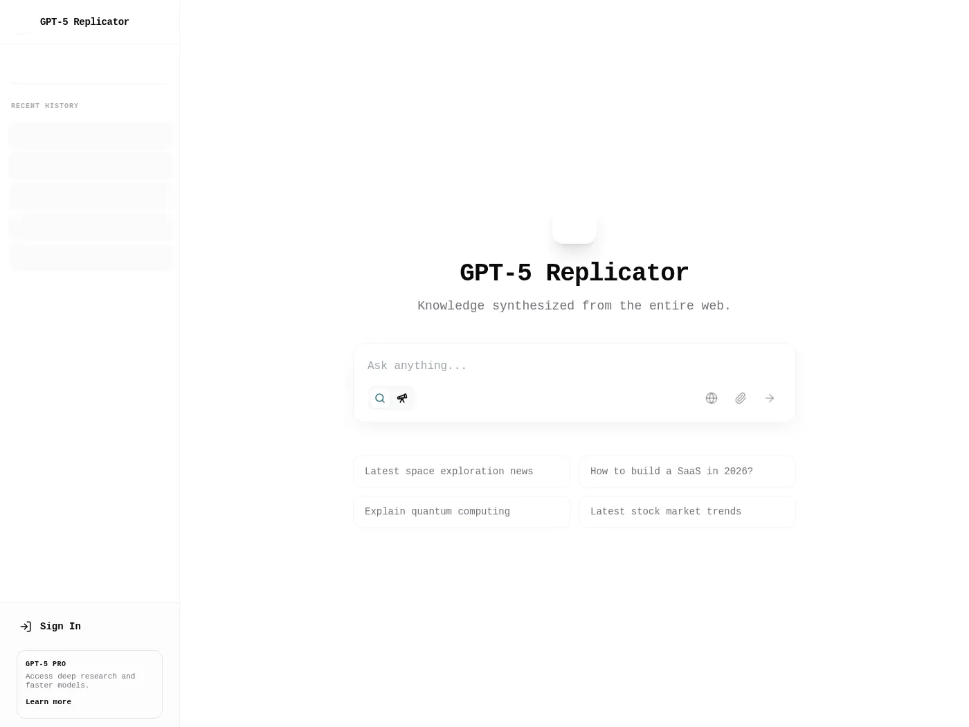 GPT-5 Chat Replicator