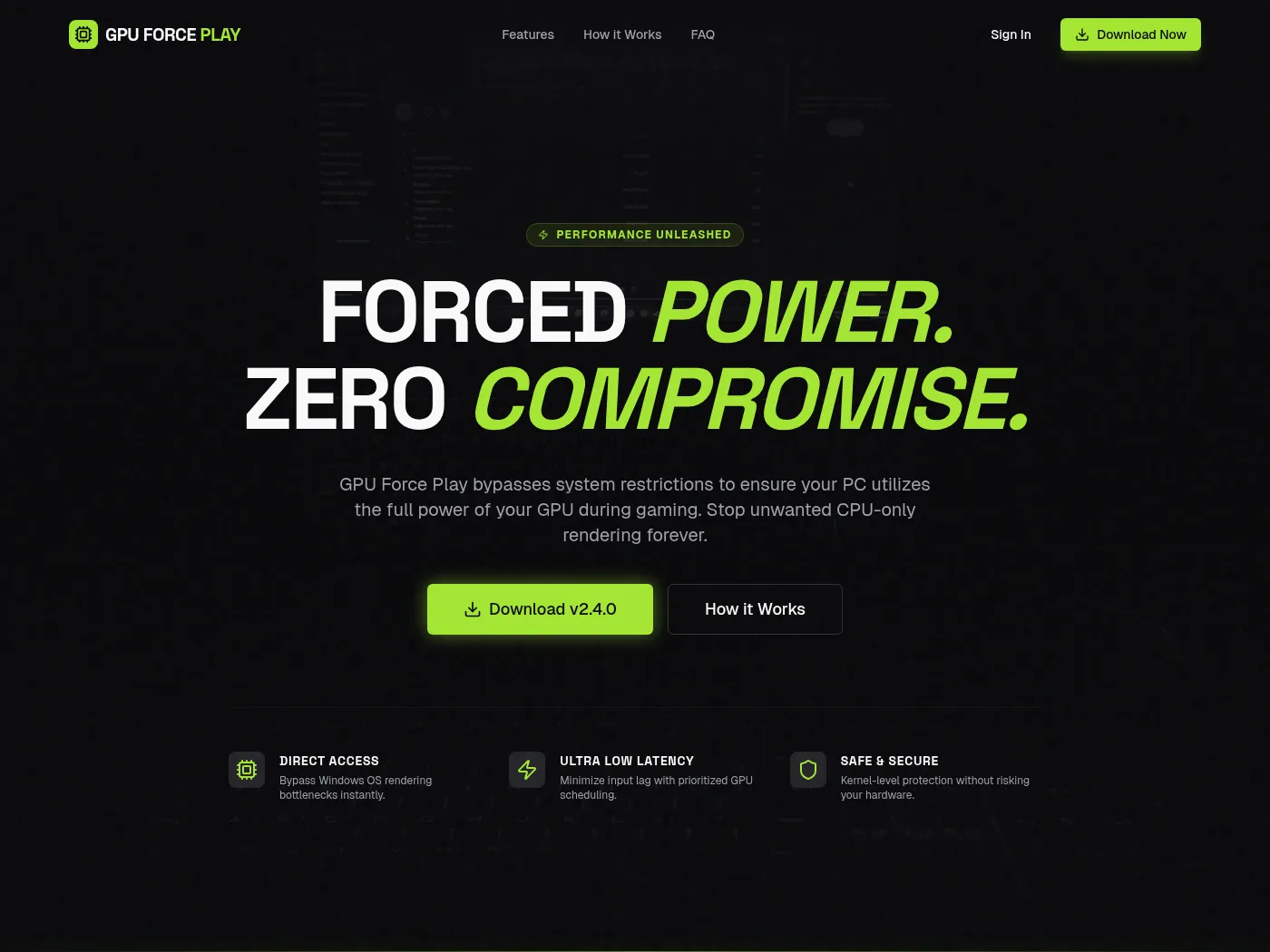 GPU Force Play