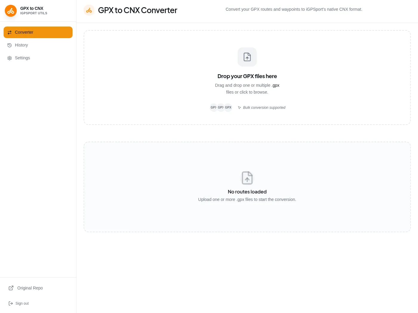 GPX to iGPSport Converter