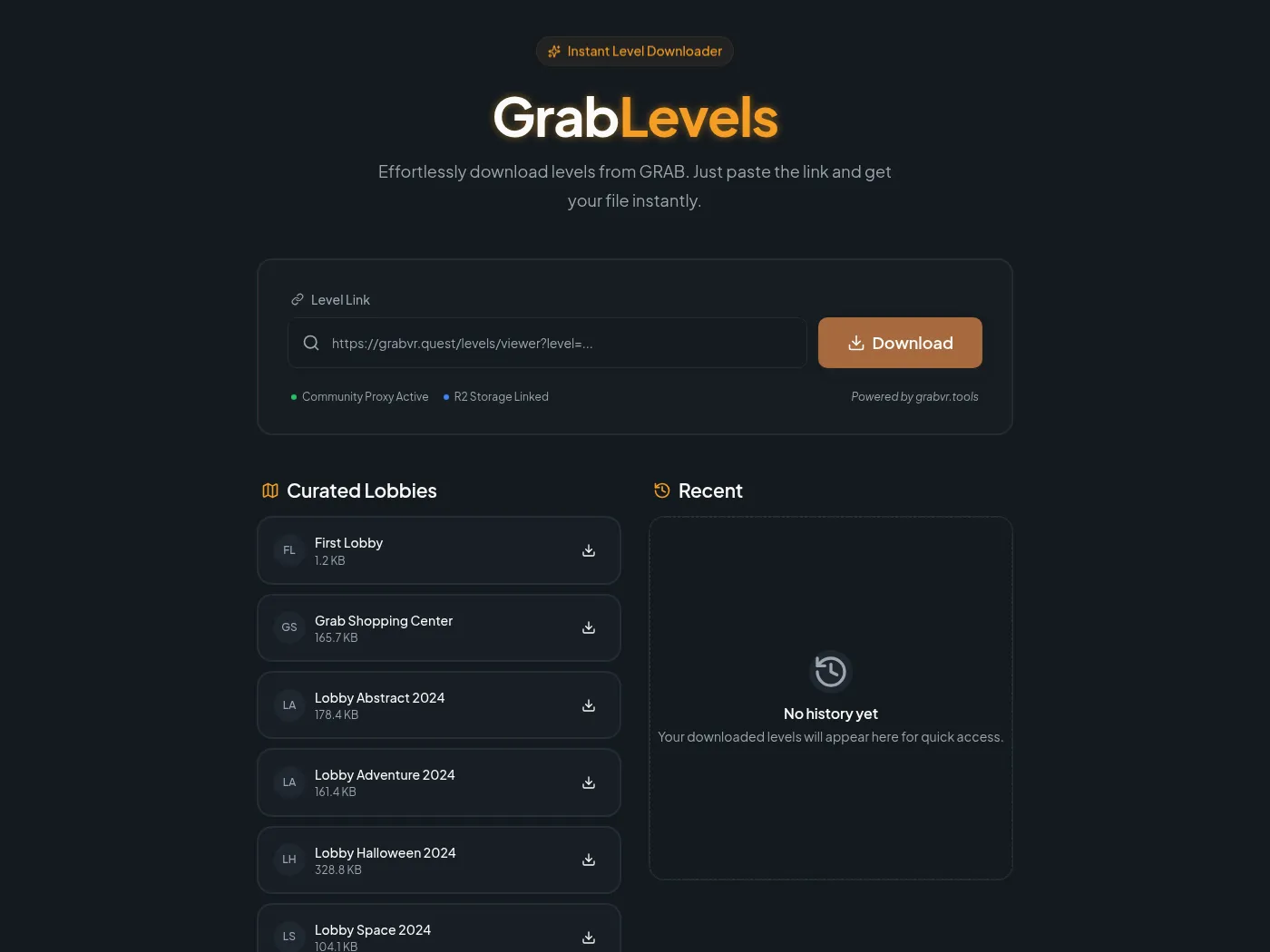 GrabLevels Downloader