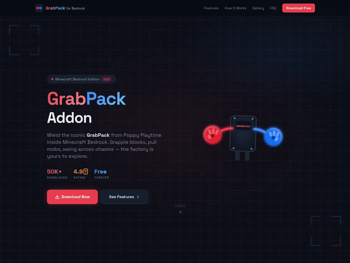 GrabPack Addon Minecraft