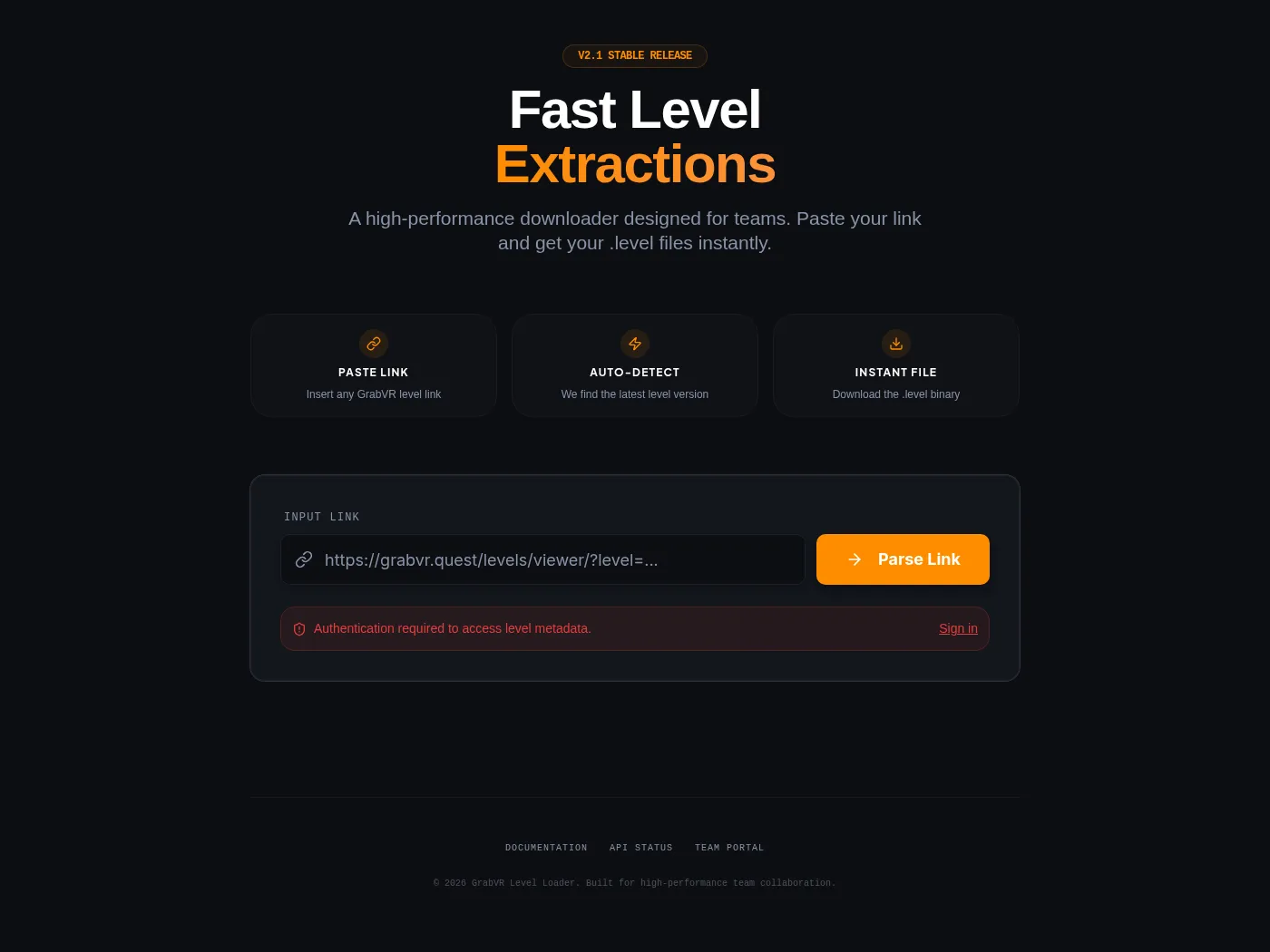 GrabVR Level Loader