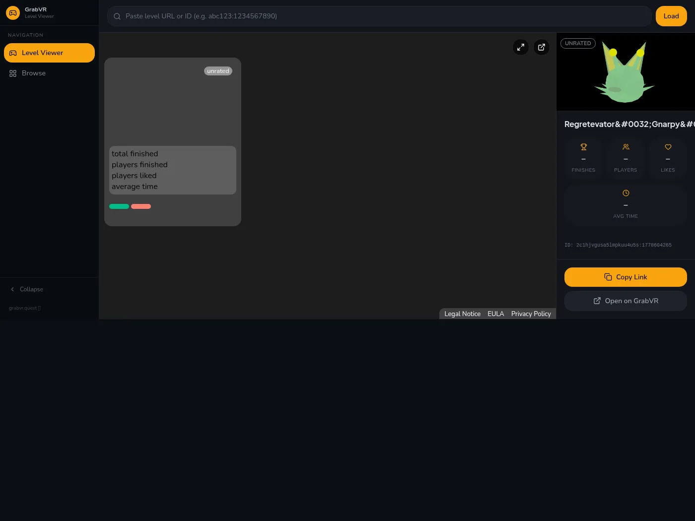 GrabVR Level Viewer