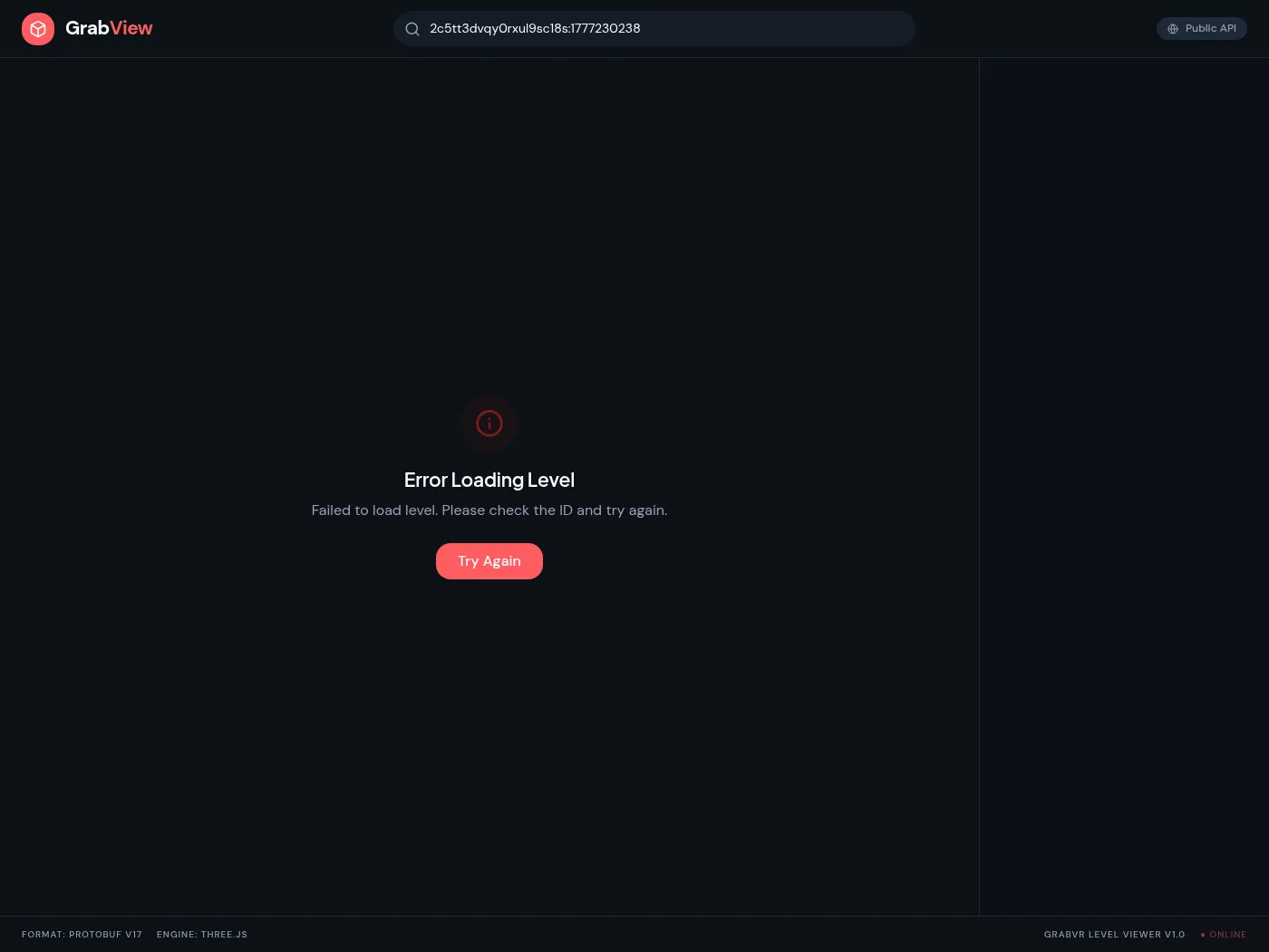 GrabVR Level Viewer