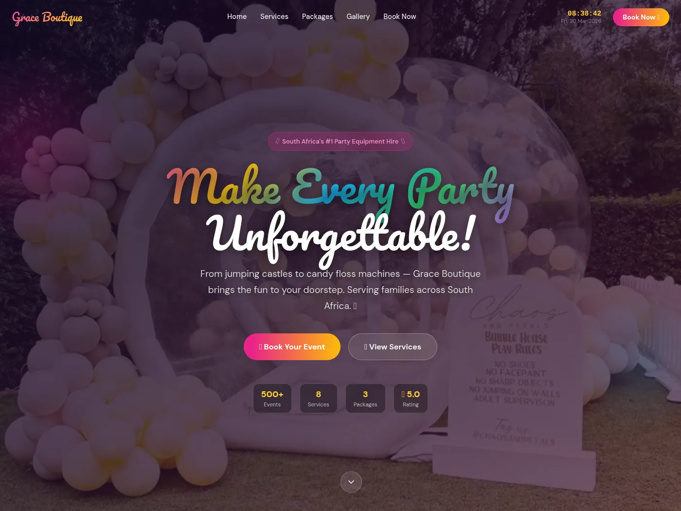 Grace Boutique Party Site