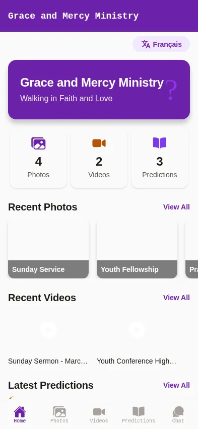 Grace Mercy Ministry App