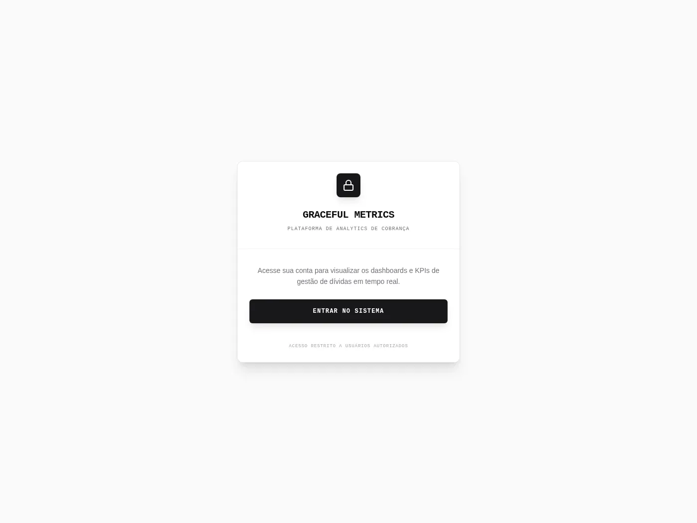 Graceful Metrics Dashboard