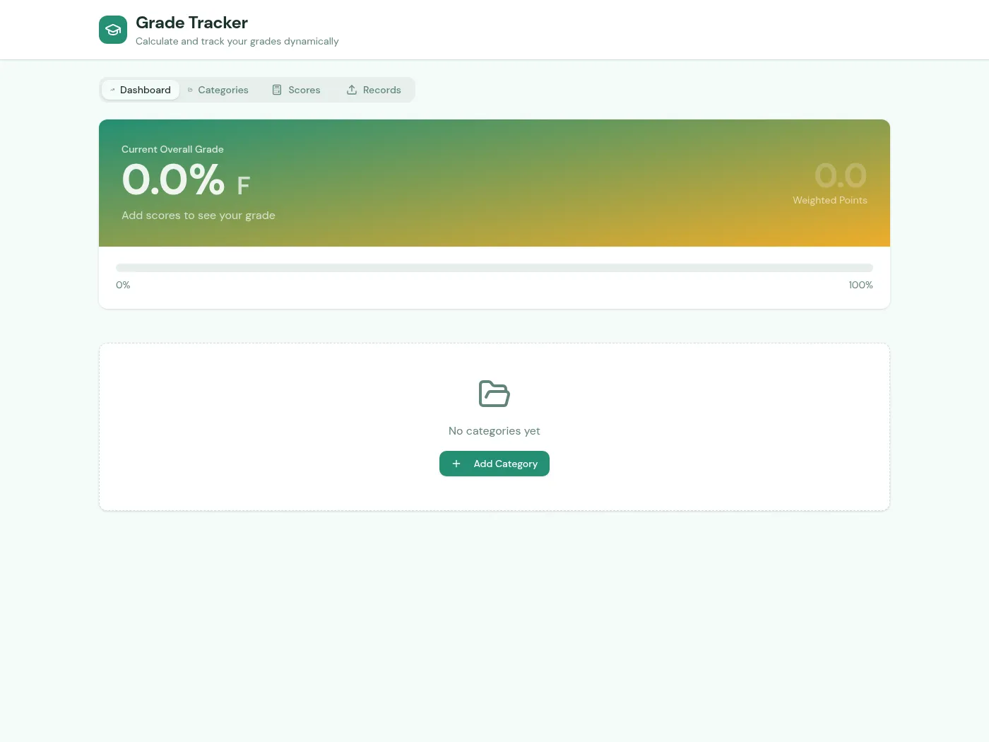 Test Grade Tracker