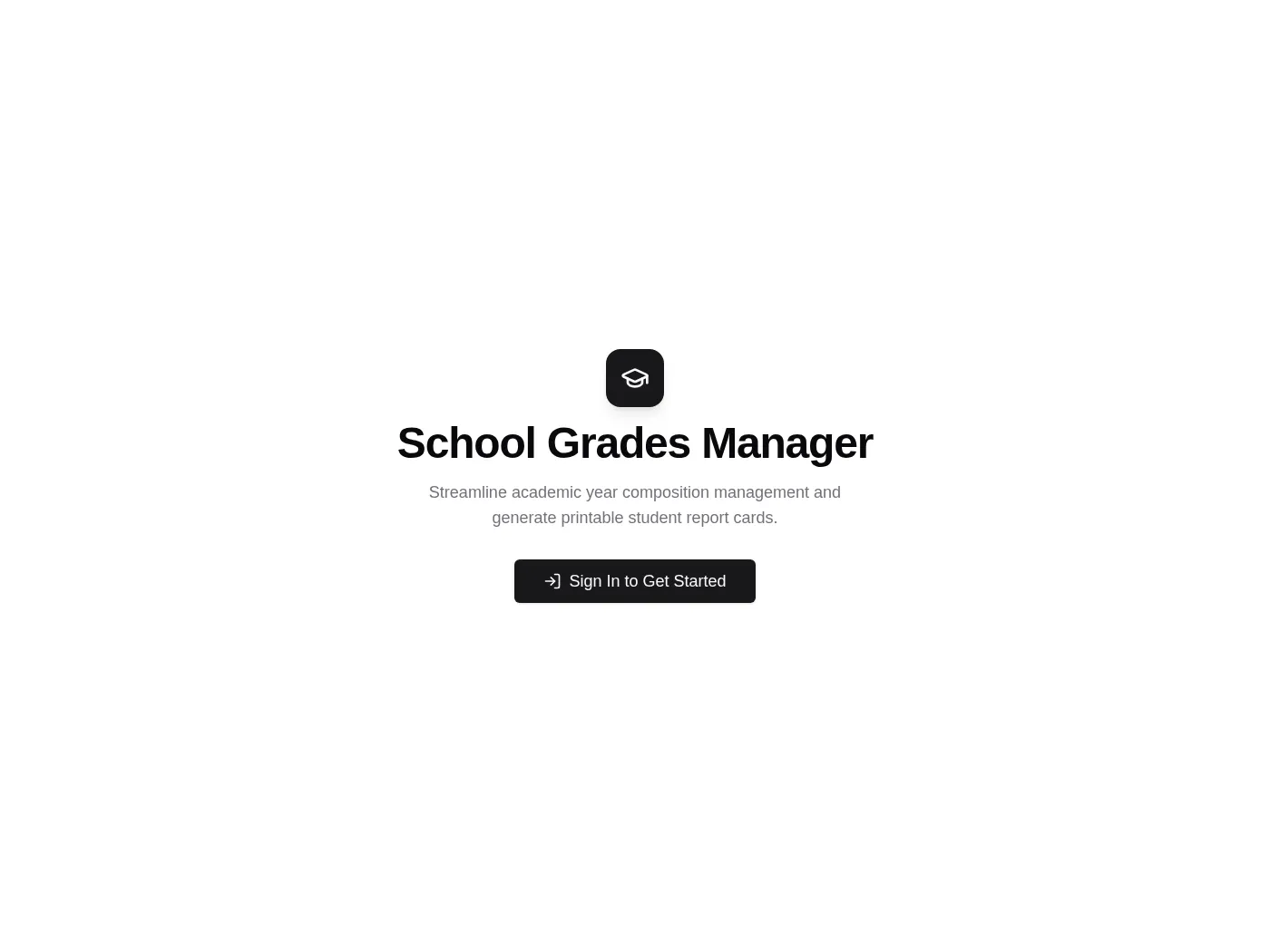 School Grades Manager