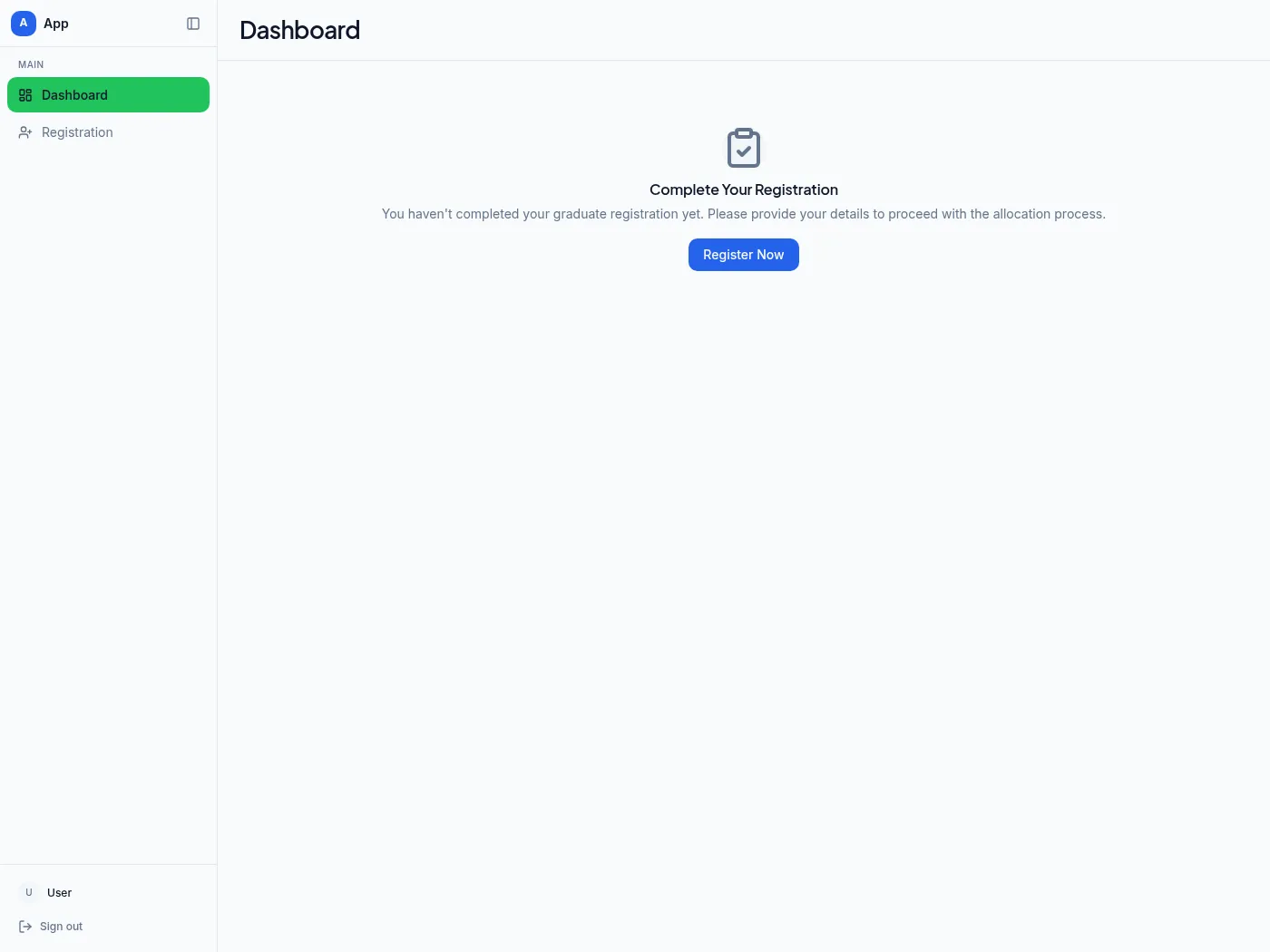 Graduate Registry Portal