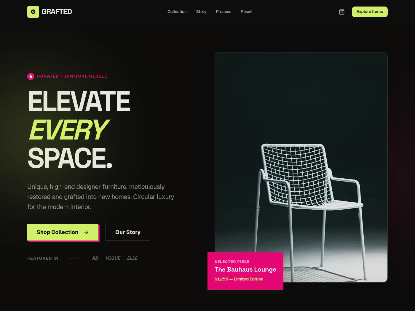 Grafted Landing Page