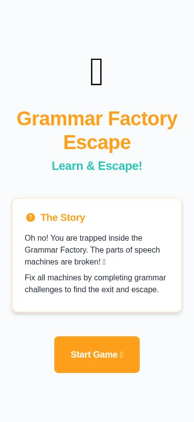 Grammar Factory Escape
