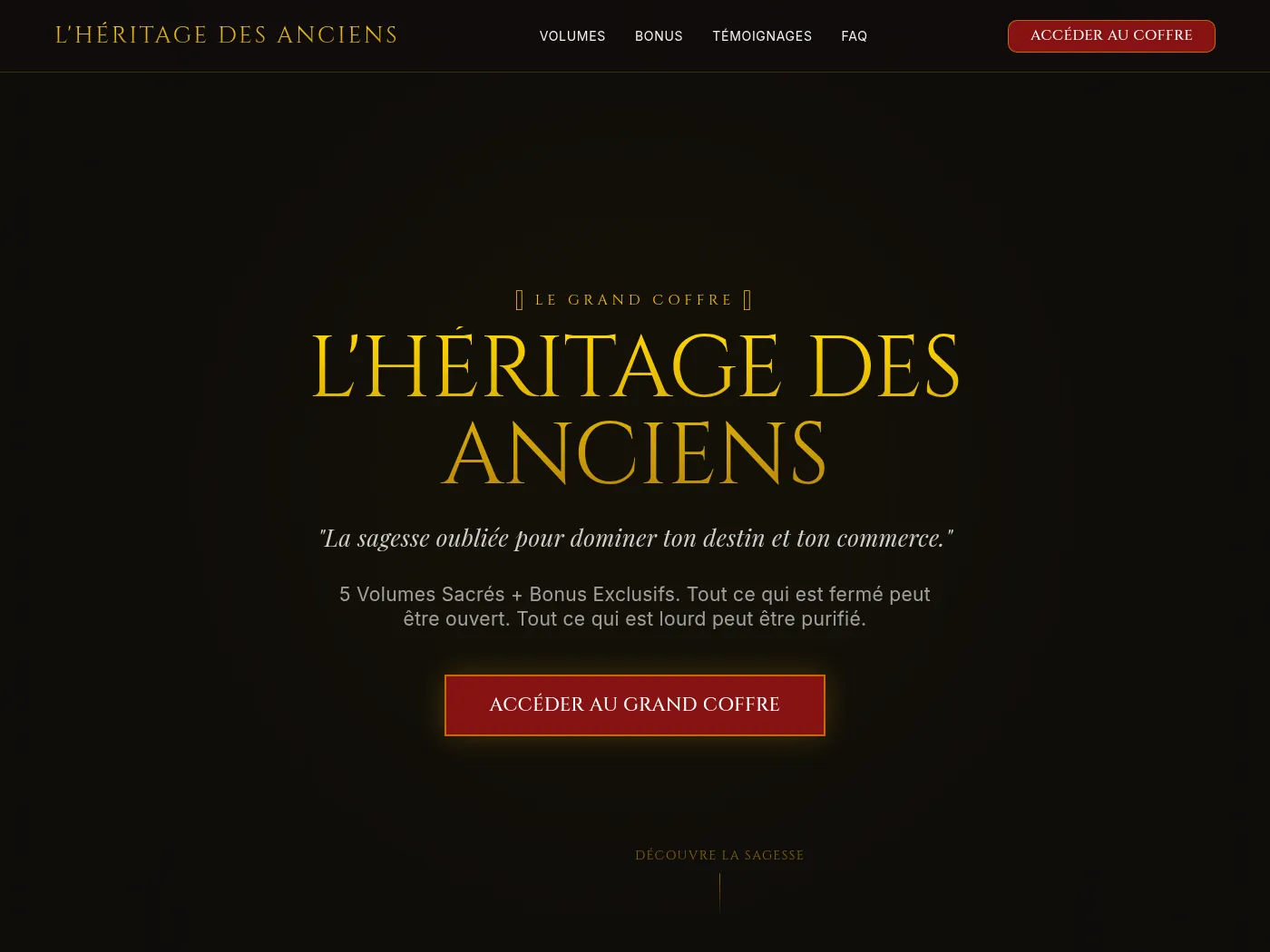 Le Grand Coffre Webpage
