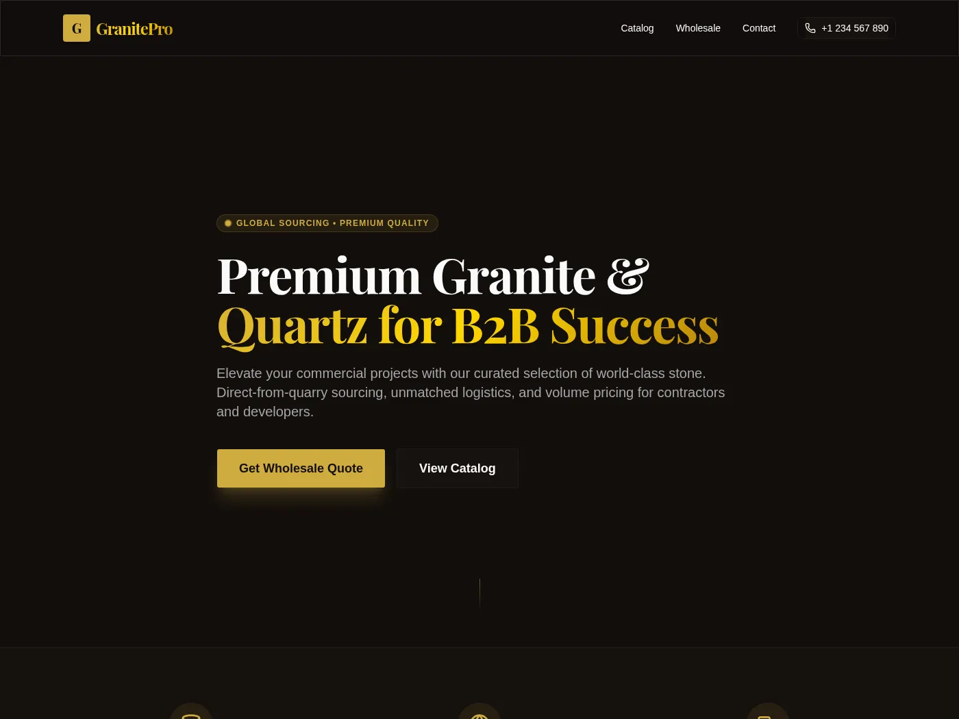 GranitePro B2B Landing