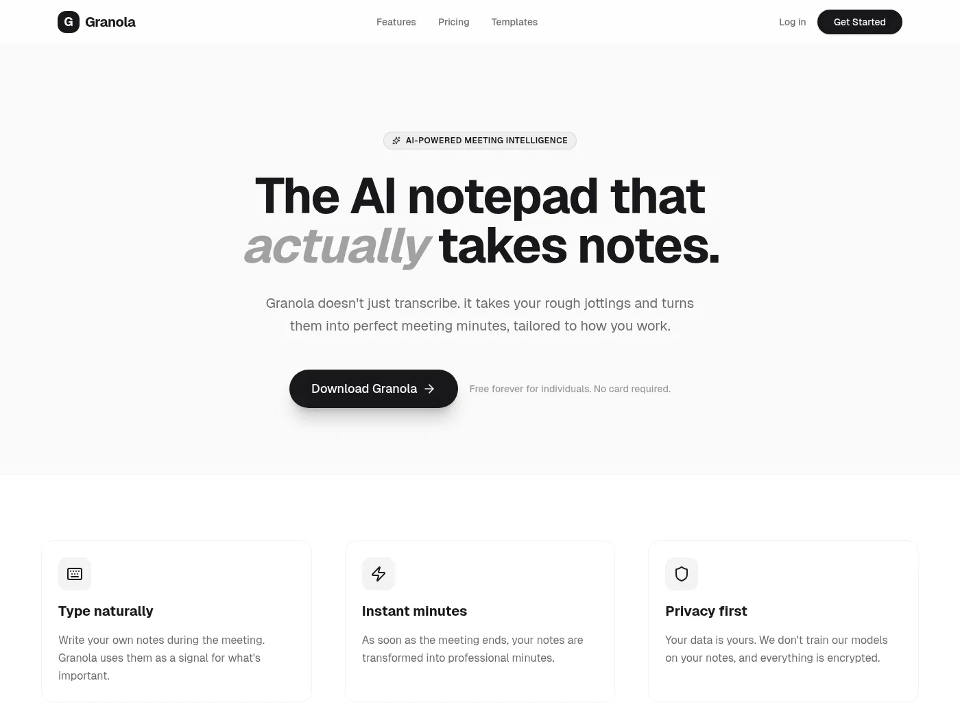 Granola App Clone