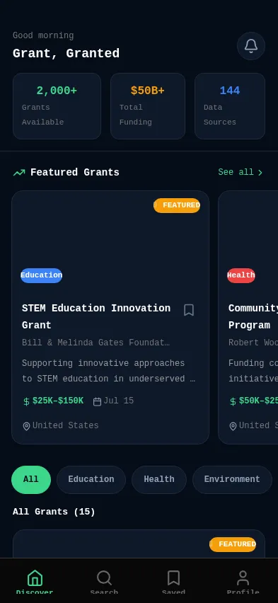 Grant Granted App