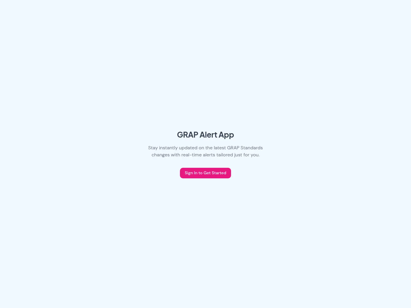 GRAP Alert App