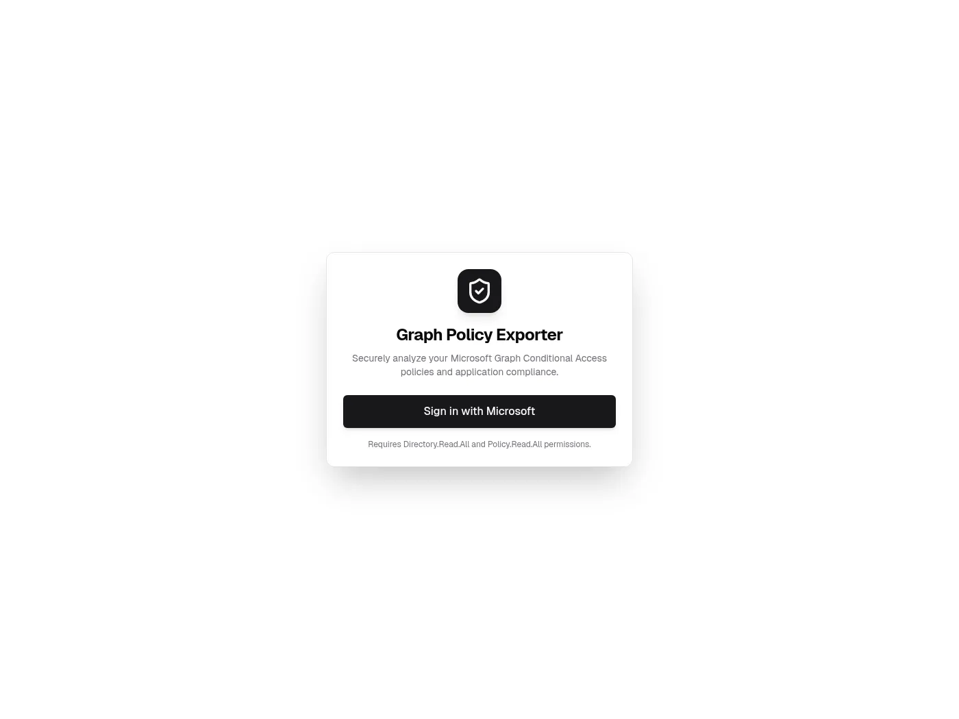 Graph Policy Exporter