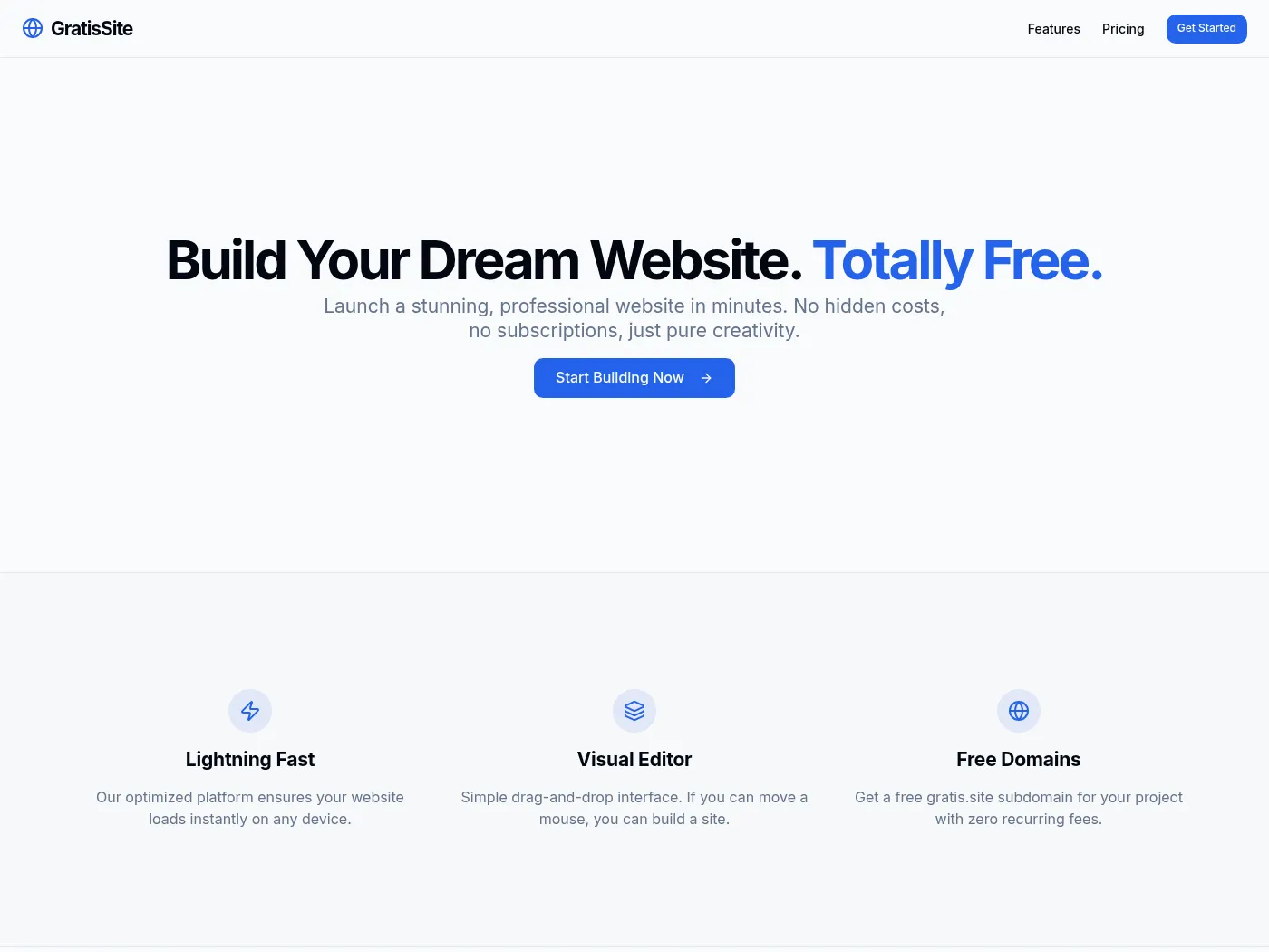 GratisSite Builder