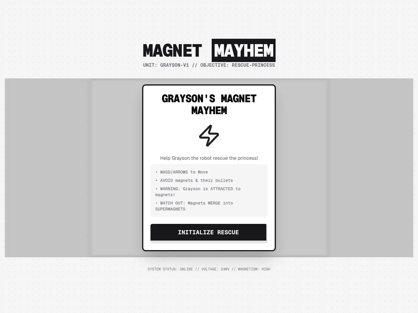 Grayson's Magnet Mayhem