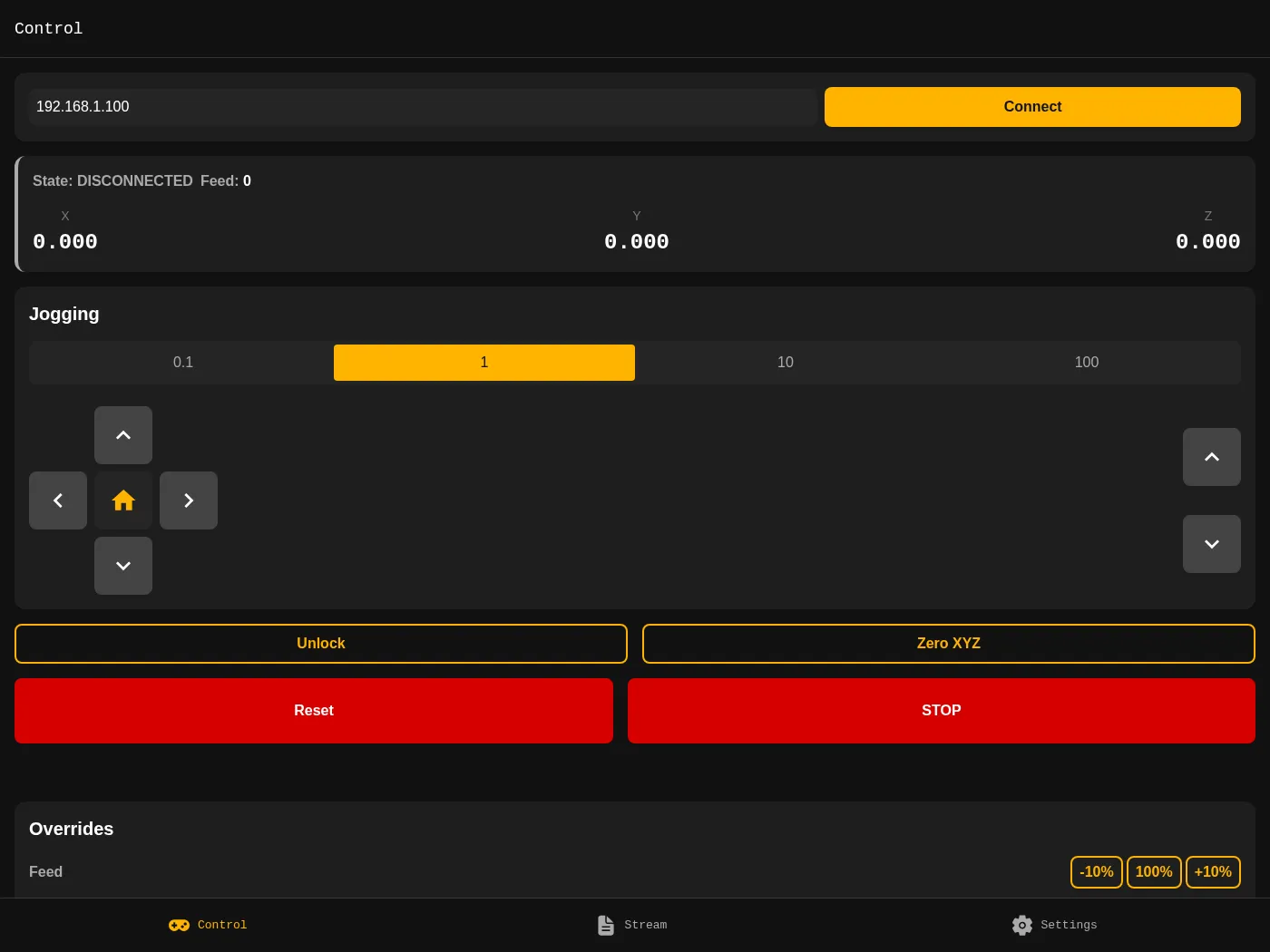 GRBL Controller Web