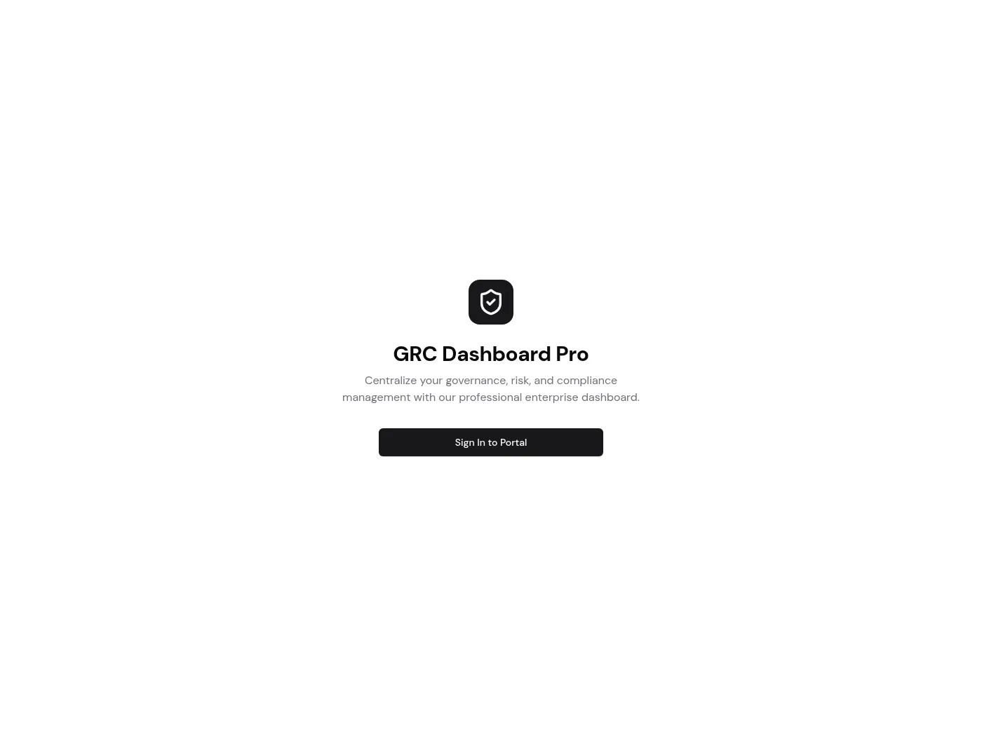 GRC Dashboard Pro