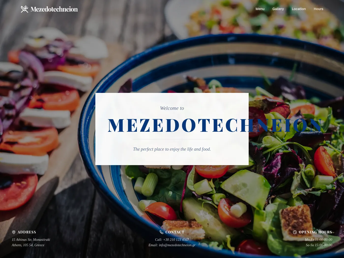Mezedotechneion Greek Bistro