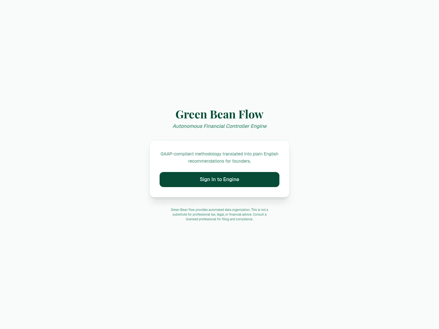 Green Bean Flow Engine