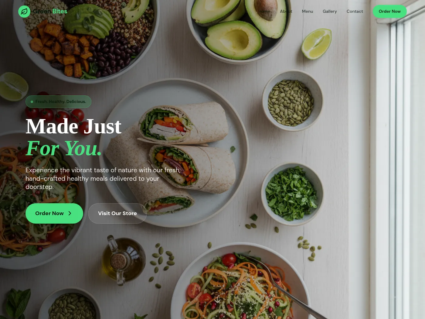Green Bites Webpage