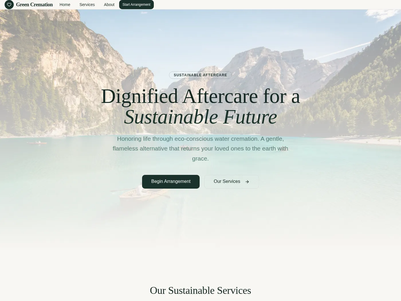 Green Cremation Platform