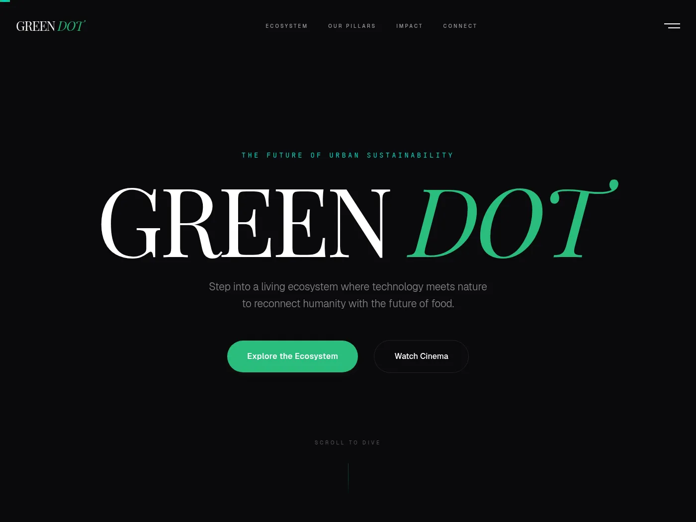 GREEN DOT Cinematic Web Experience
