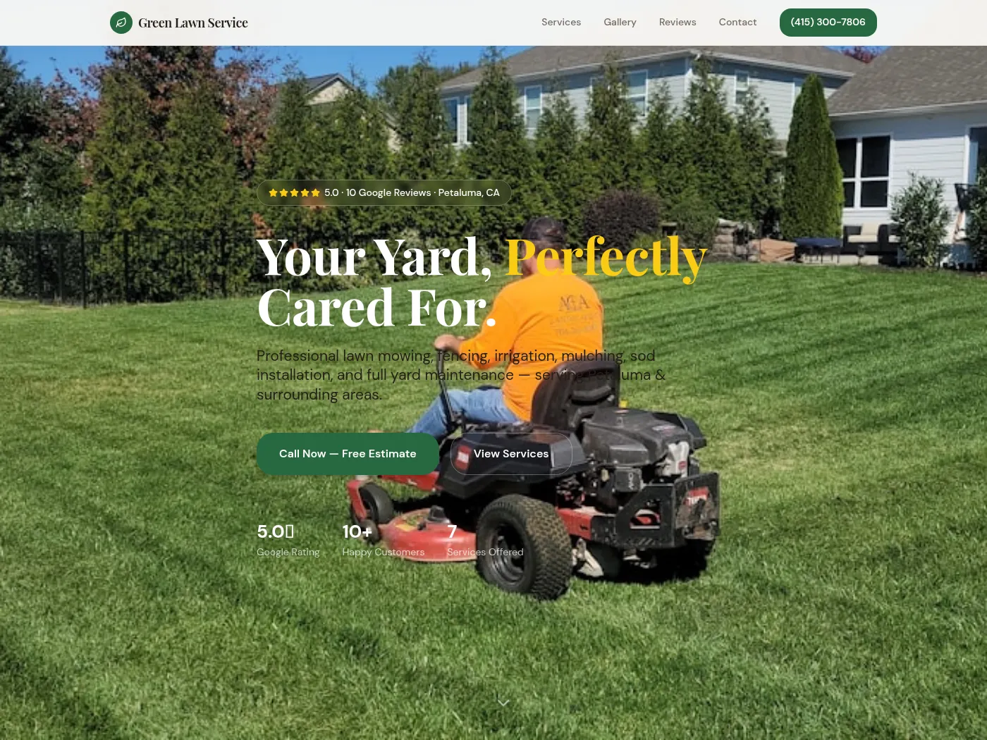 Green Lawn Service Site