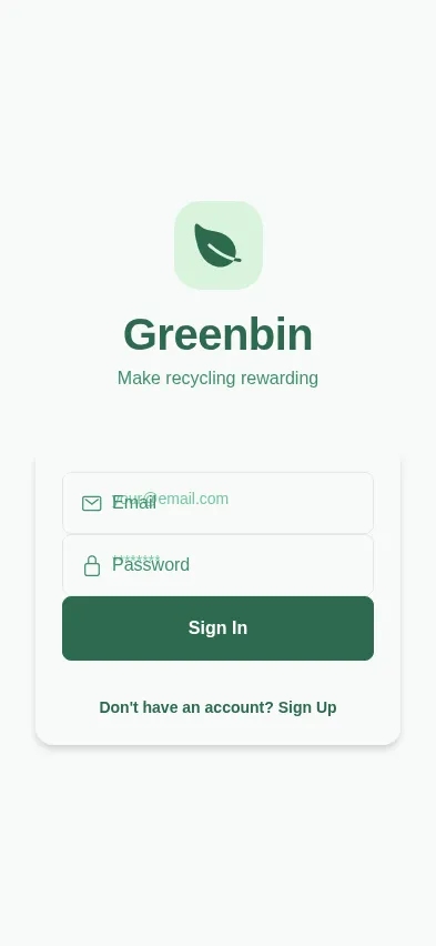 Greenbin Rewards App