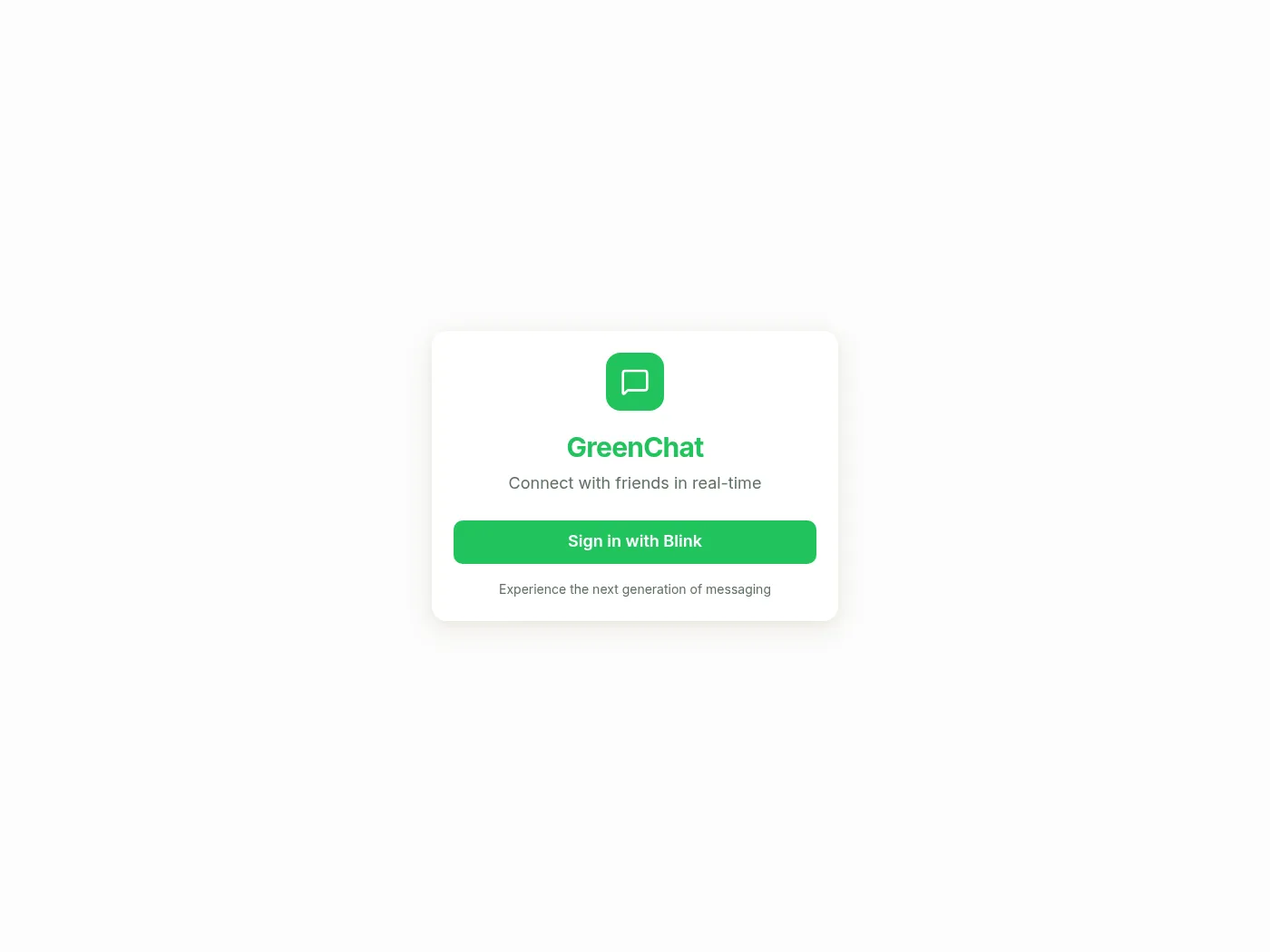 GreenChat Messenger