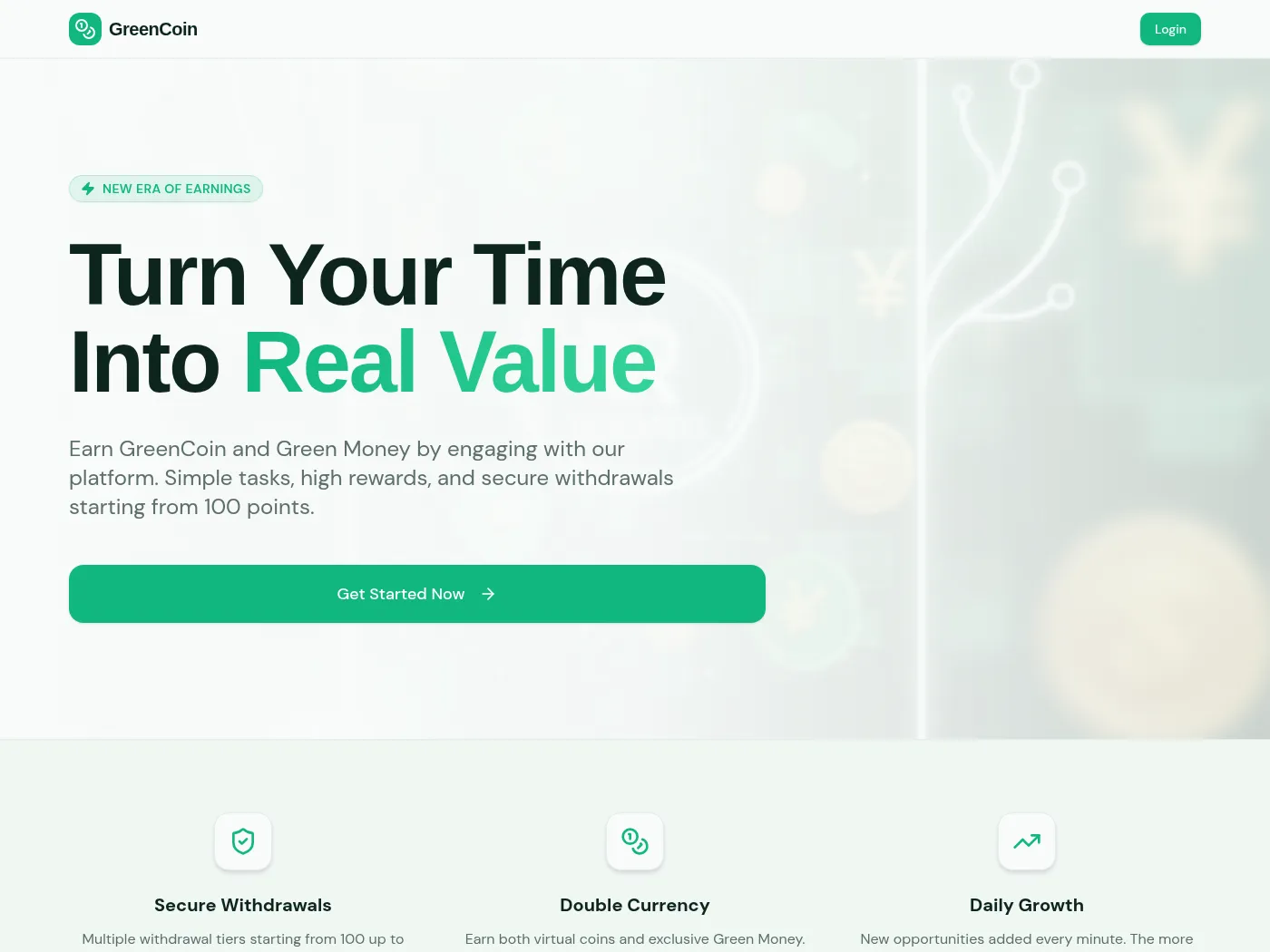 GreenCoin Profitable App