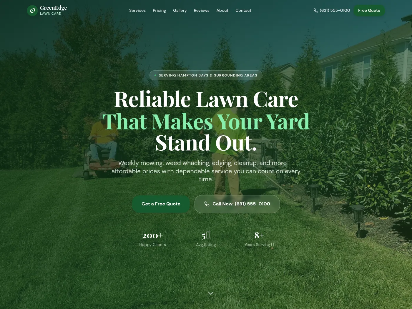 GreenEdge Lawn Website