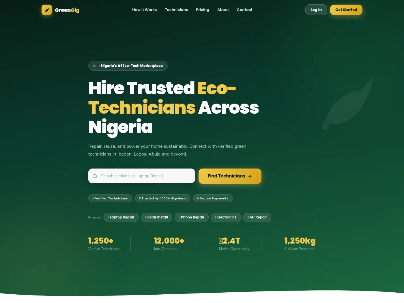GreenGig Marketplace