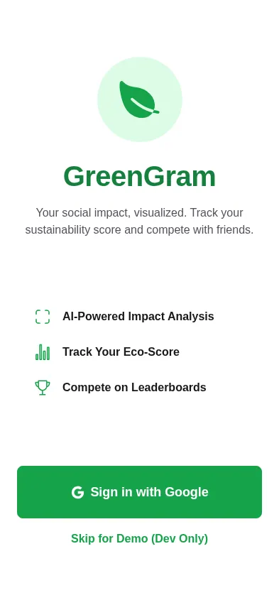 GreenGram Social App