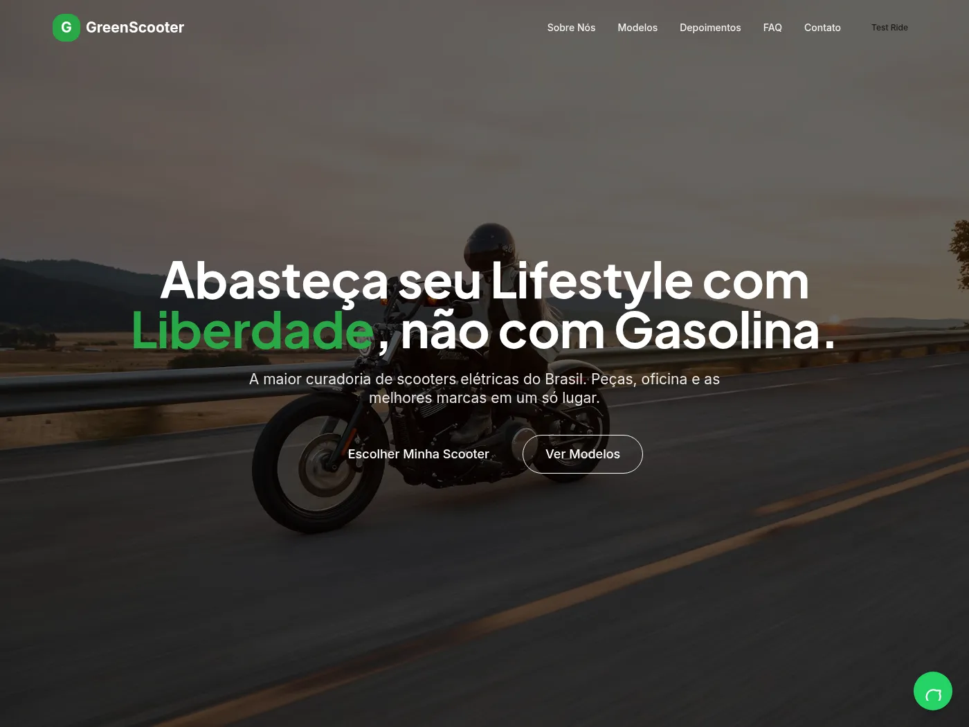GreenScooter Landing Page