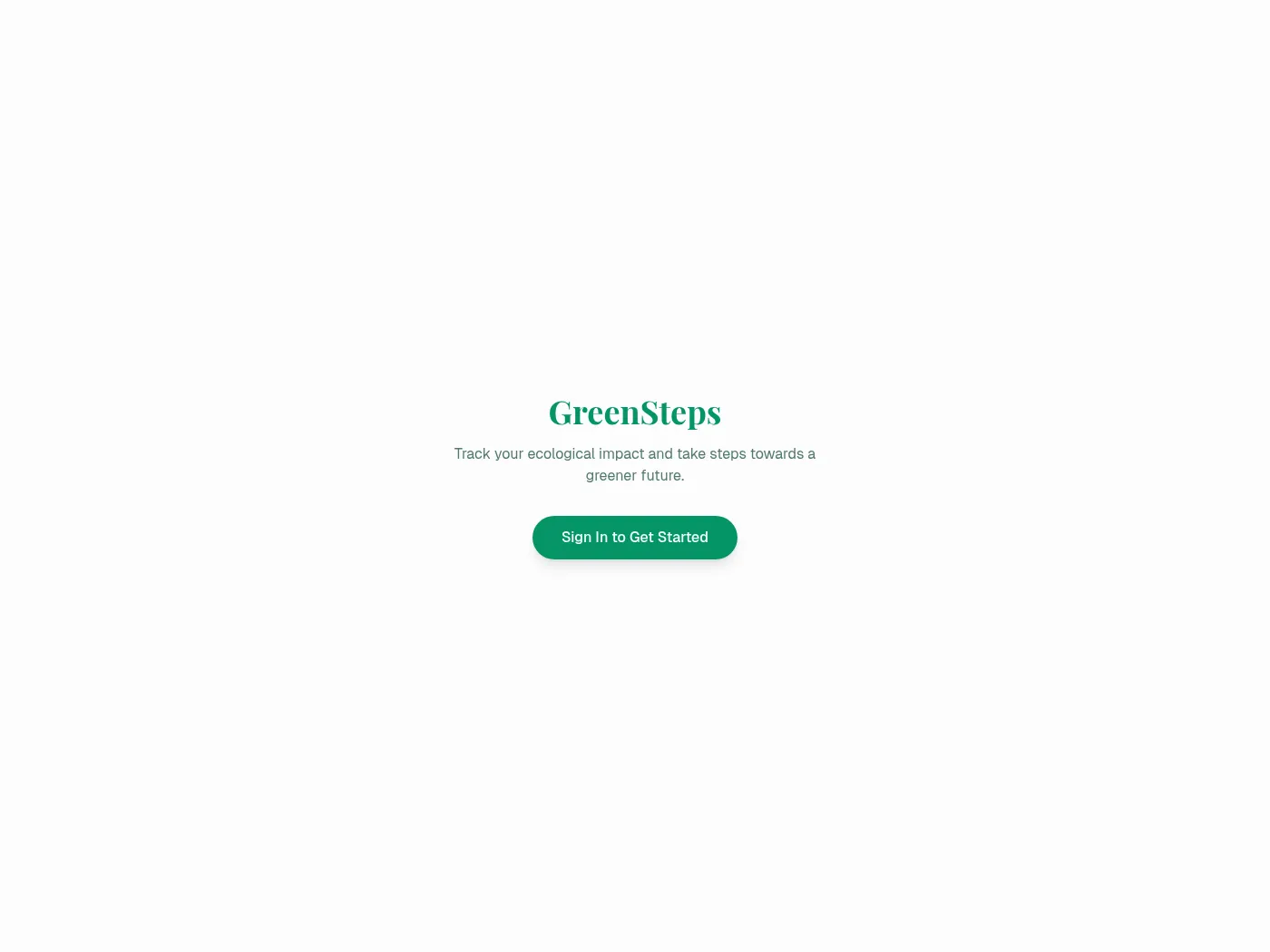 GreenSteps Impact Tracker
