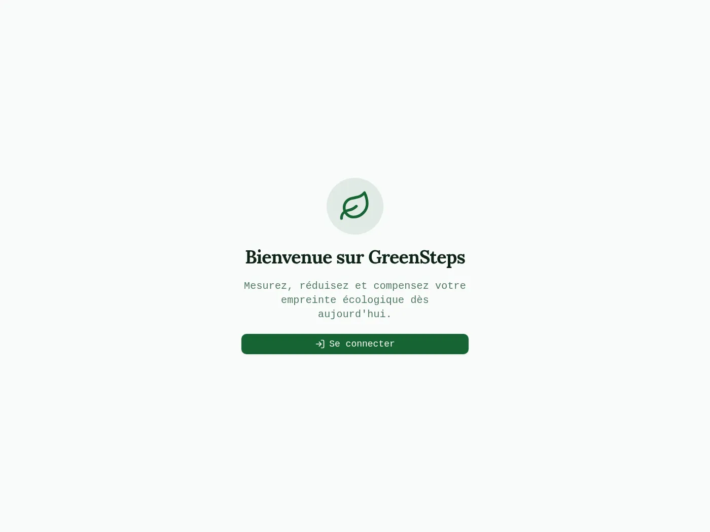 GreenSteps Impact Tracker