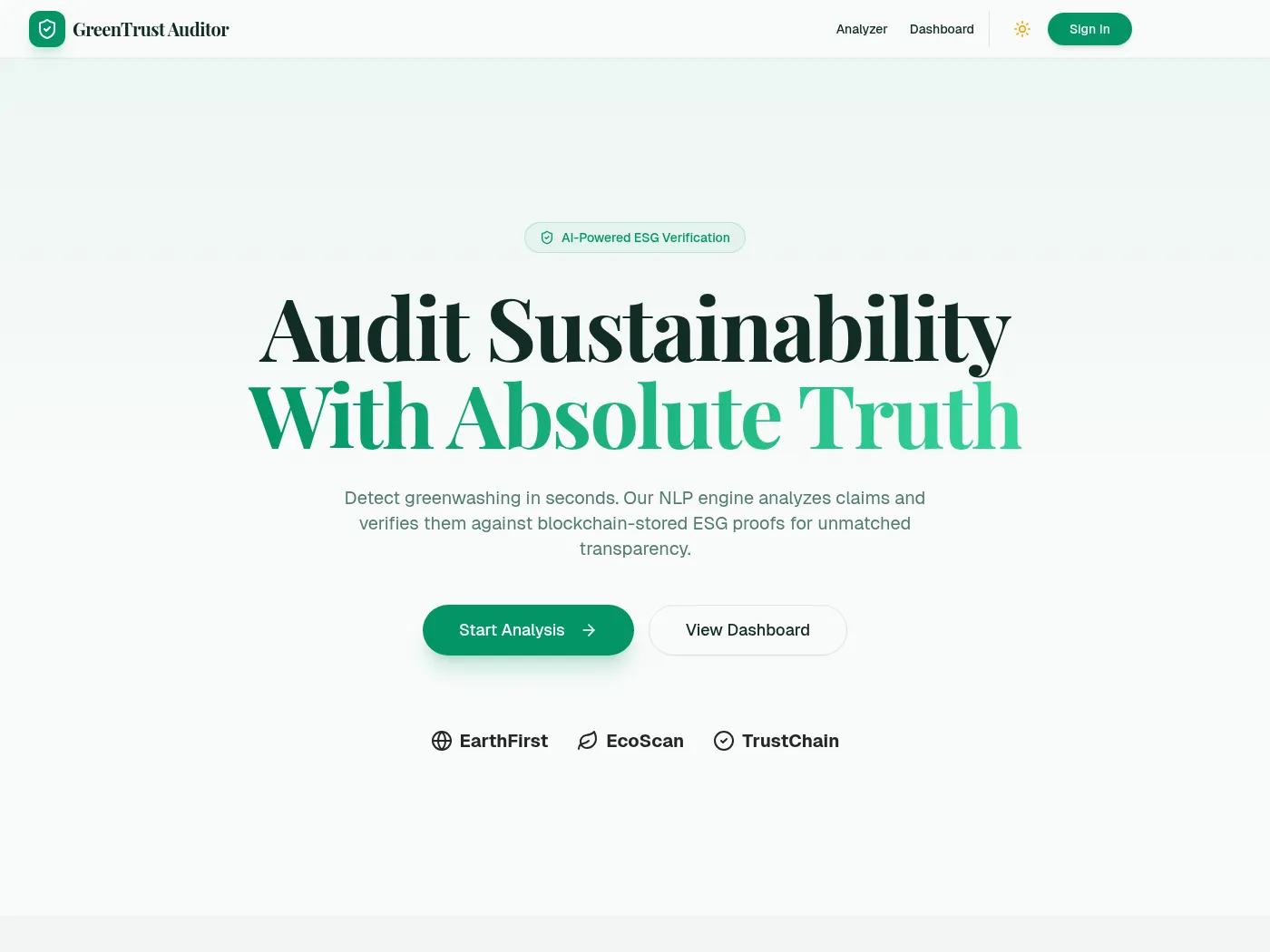 GreenTrust Auditor