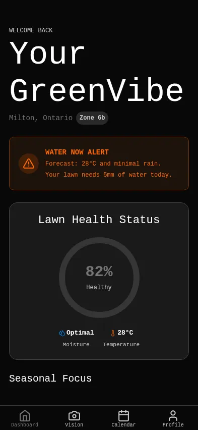 GreenVibe Lawn Care App