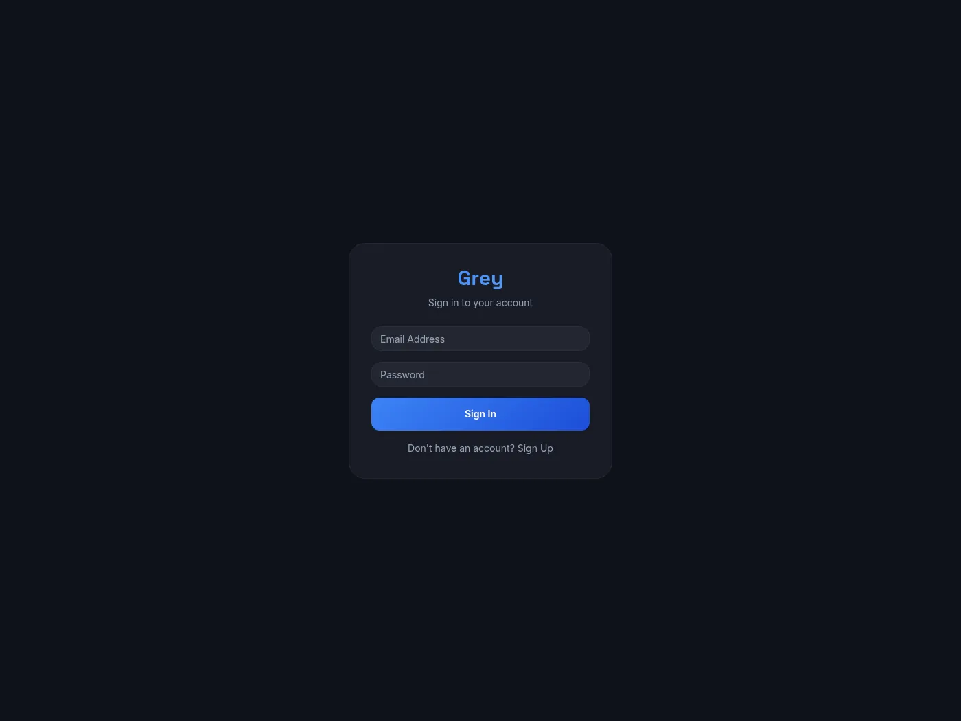 GreyBank UI Simulator