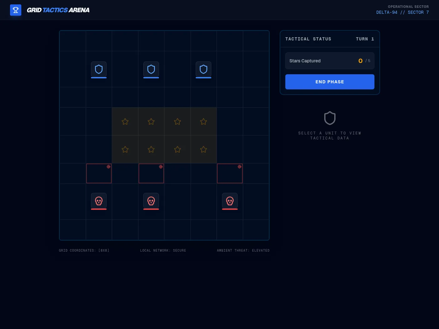 Grid Tactics Arena