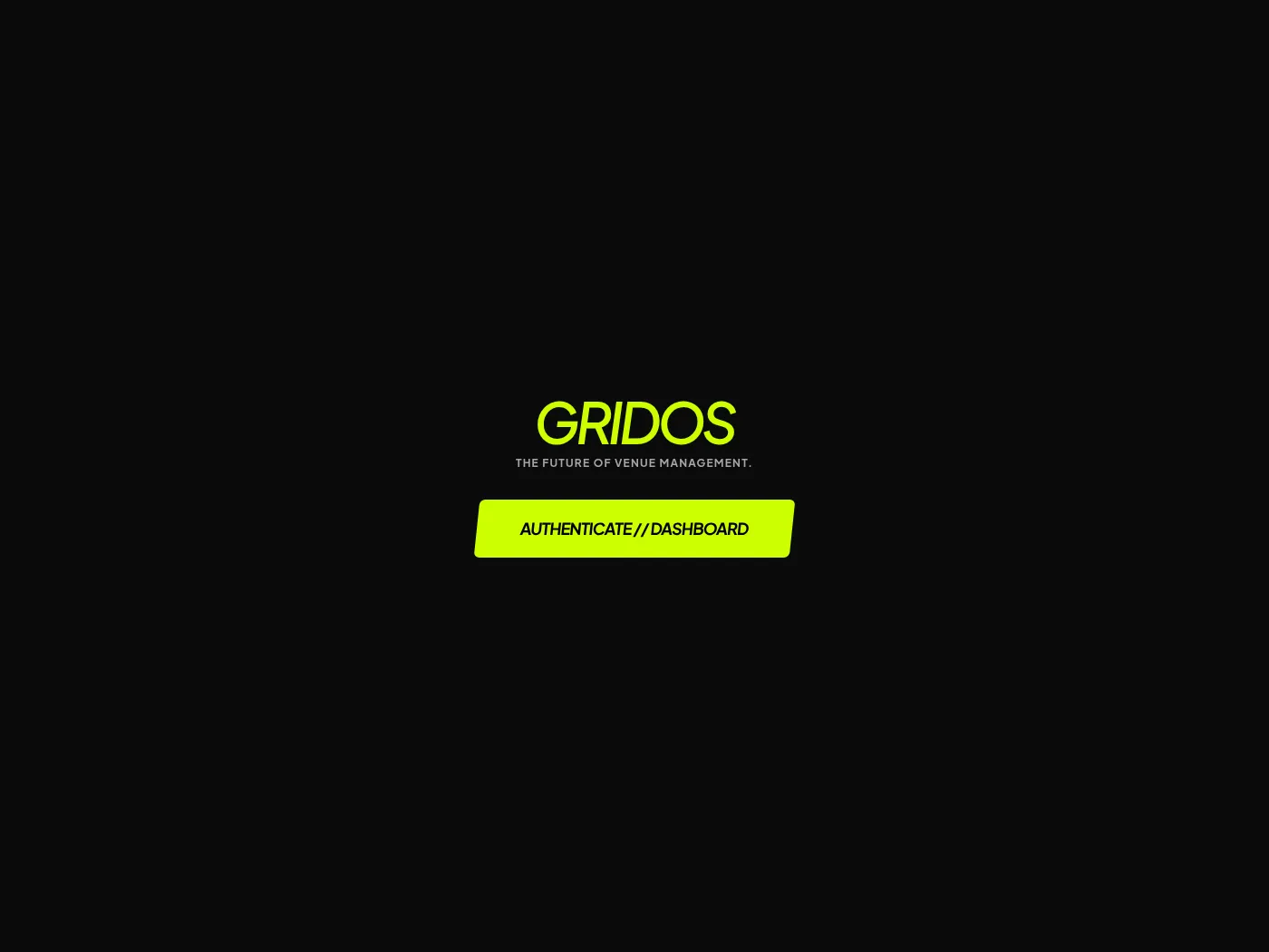 GridOS Venue Manager