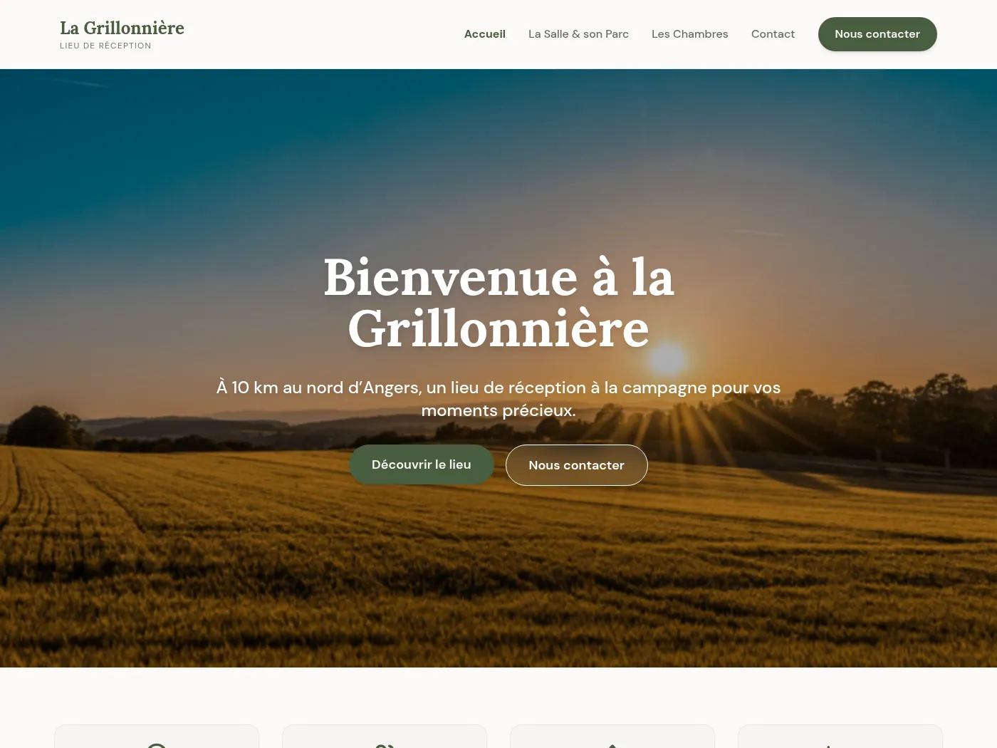 Grillonnière Venue Redesign