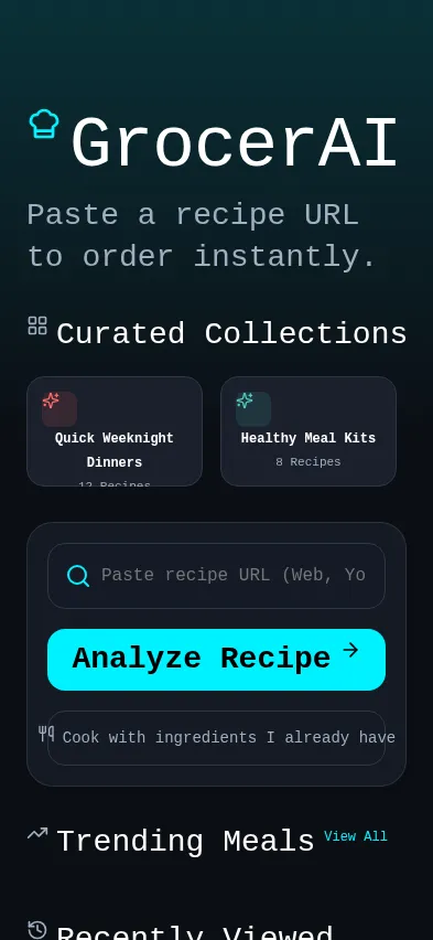 GrocerAI Delivery App