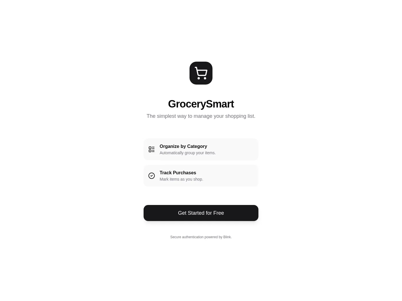 Smart Grocery List